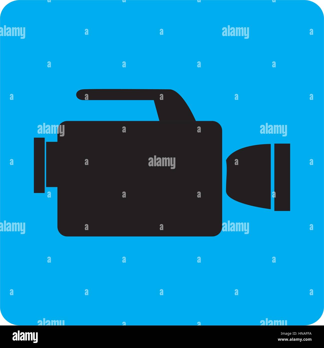 square border with tech videocamera vector illustration Stock Vector ...