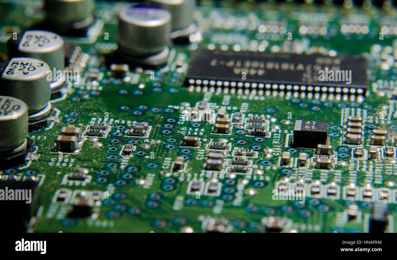 part of electronic circuit Stock Photo - Alamy