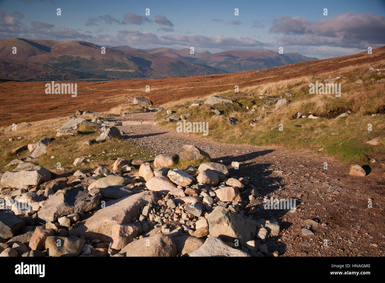 Path leading to Ben Nevis, Scotland, Highlands Stock Photo - Alamy