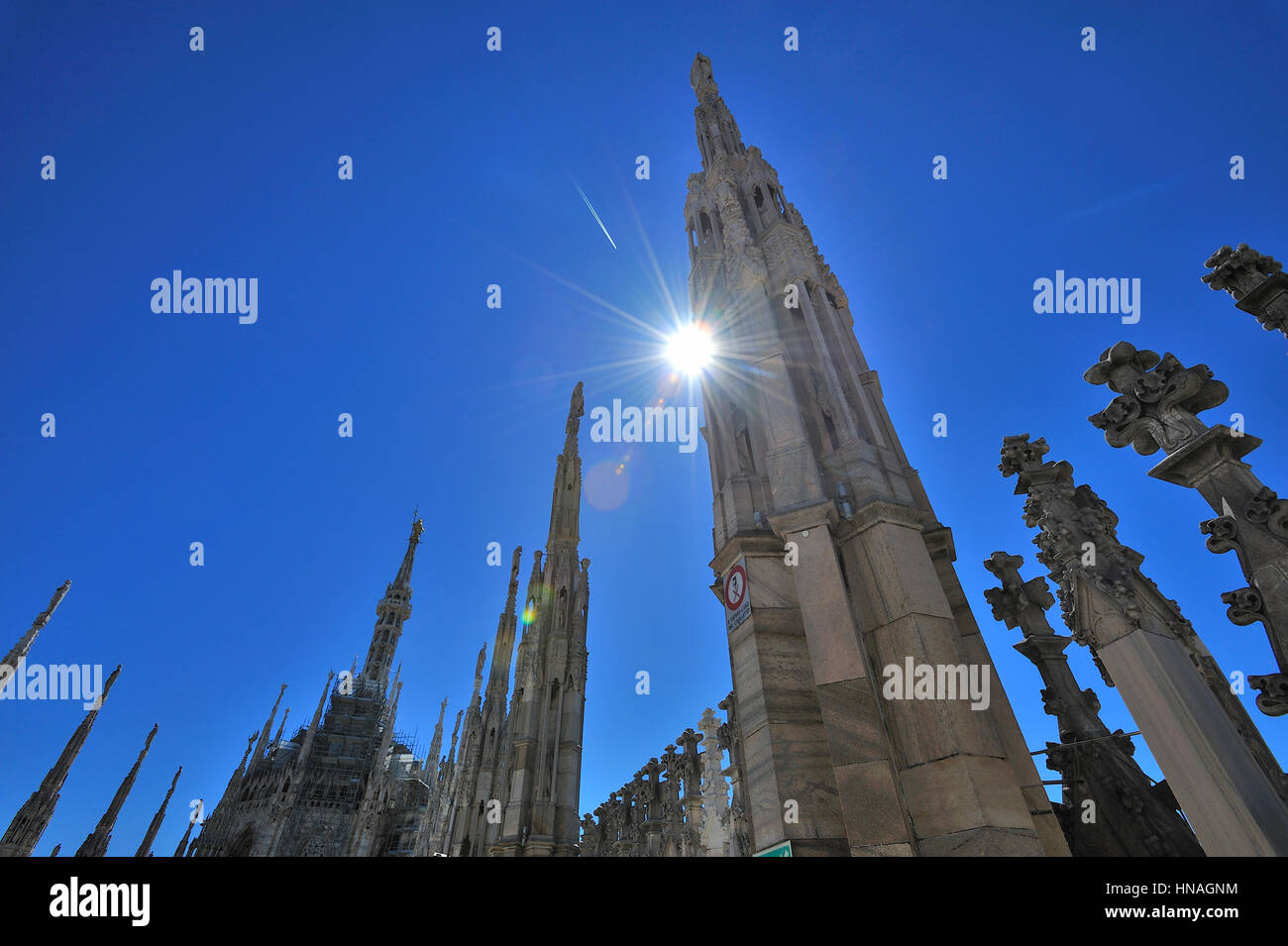 Milan Duomo square and Cathedral and Gallery Stock Photo - Alamy