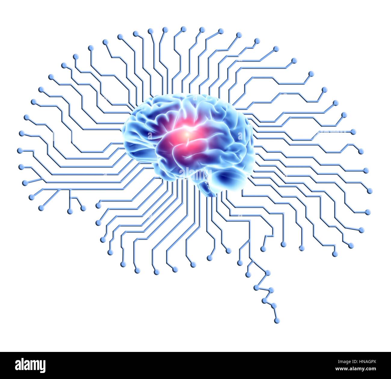 Human brain on brain-shaped printed circuit board. Conceptual computer ... Human brain on brain-shaped printed circuit board. Conceptual computer ...