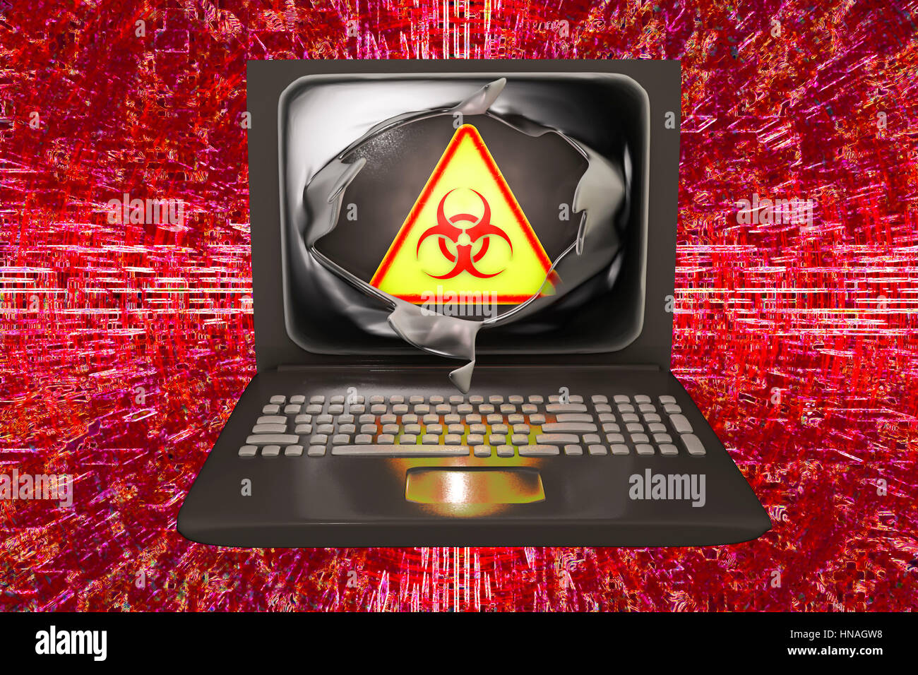 Computer virus, conceptual illustration Stock Photo - Alamy