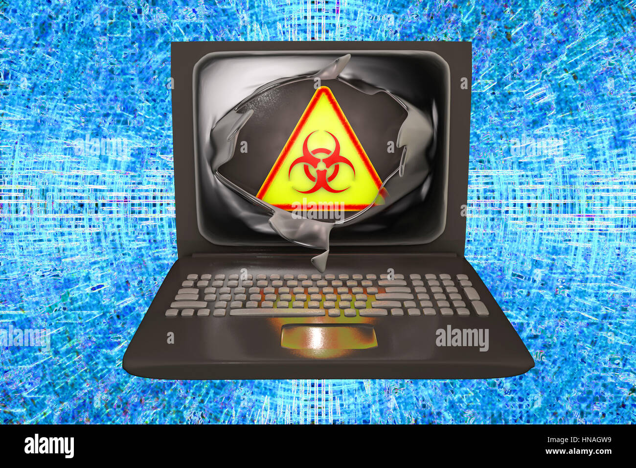 Computer virus, conceptual illustration Stock Photo - Alamy