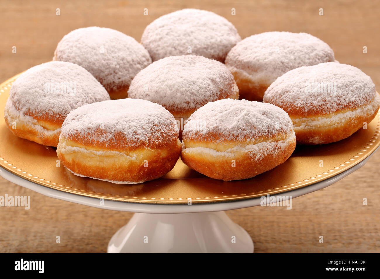 Traditional donuts with liqueur and sugar Stock Photo - Alamy