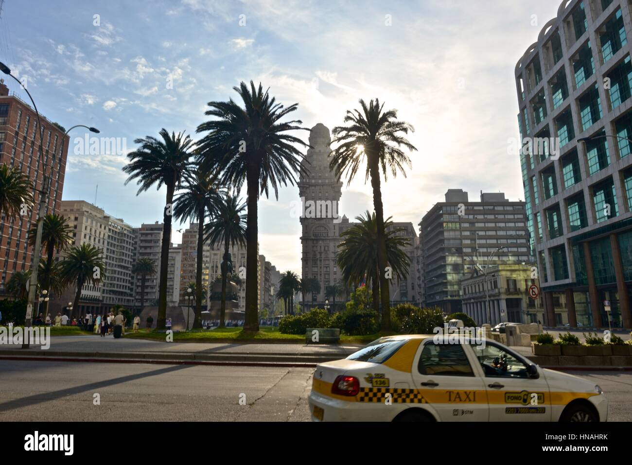 Taxi cab, Montevideo, Uruguay Stock Photo - Alamy