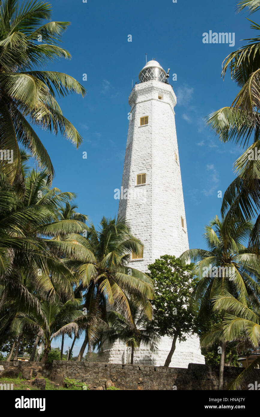 Dondra lighthouse, built in 1889, Dondra near Matara, Sri Lanka Stock ...