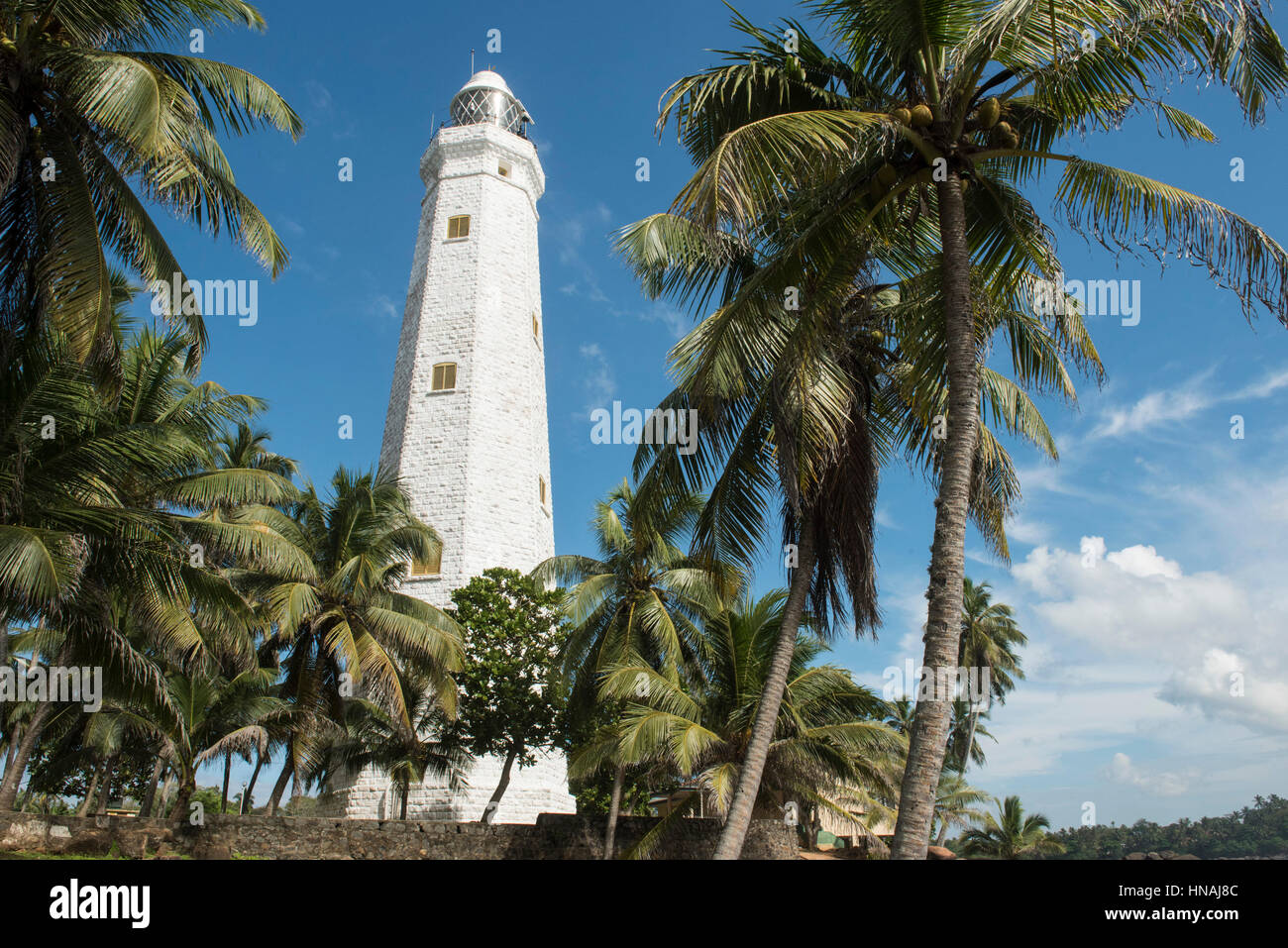 Dondra lighthouse, built in 1889, Dondra near Matara, Sri Lanka Stock ...