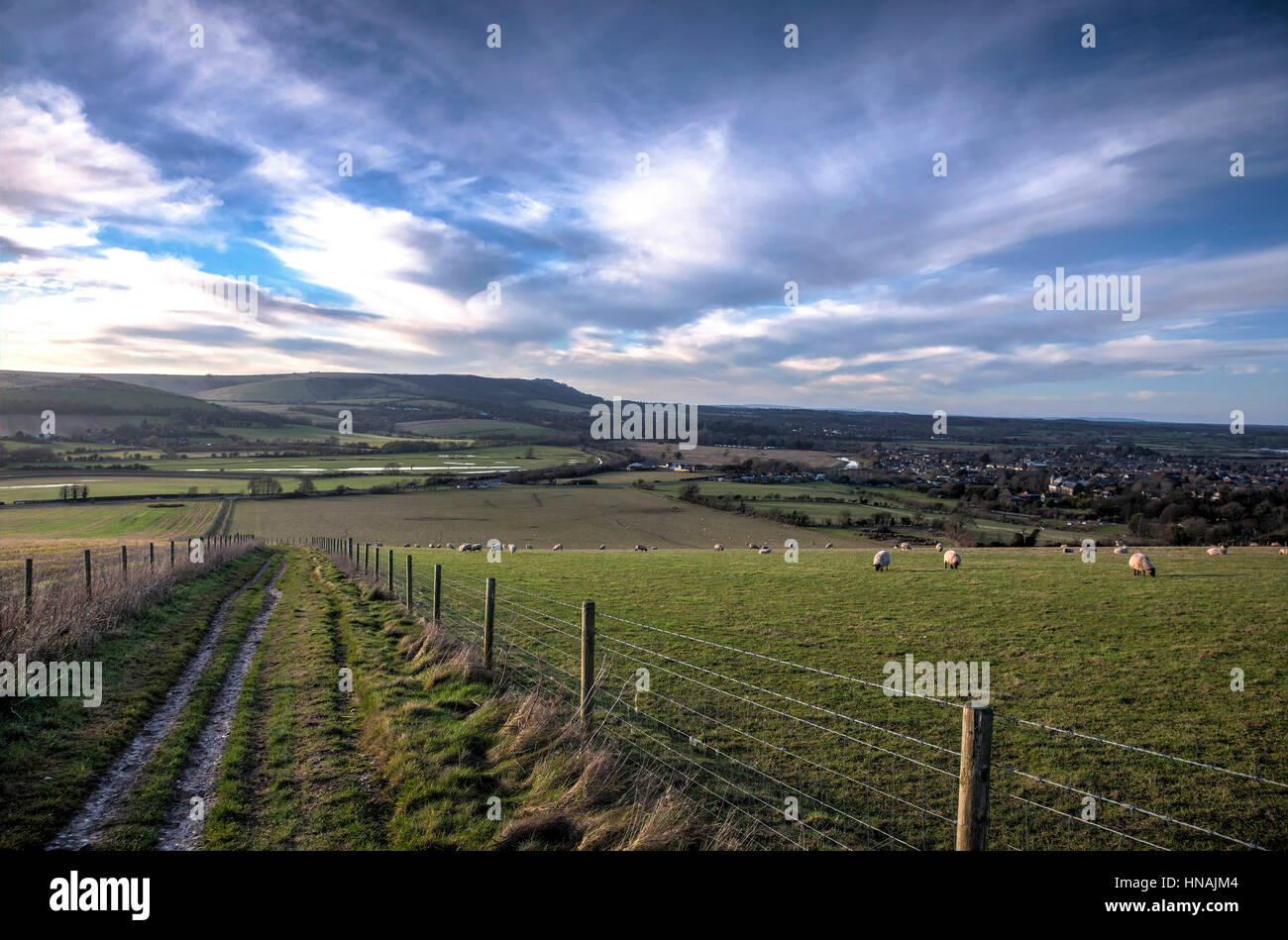 To its west by the adur valley and to hi-res stock photography and ...
