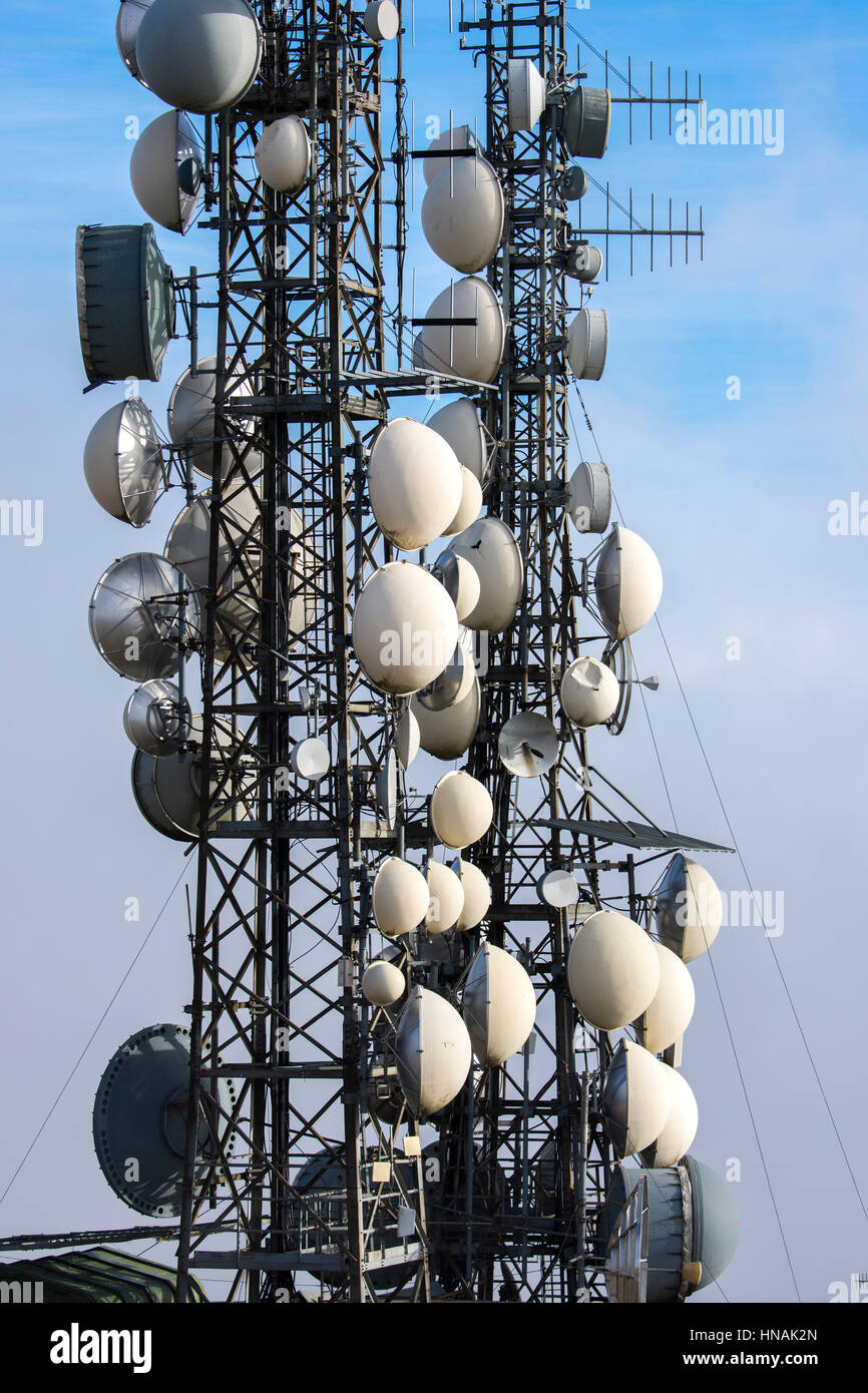 Antennas of tv hi-res stock photography and images - Alamy