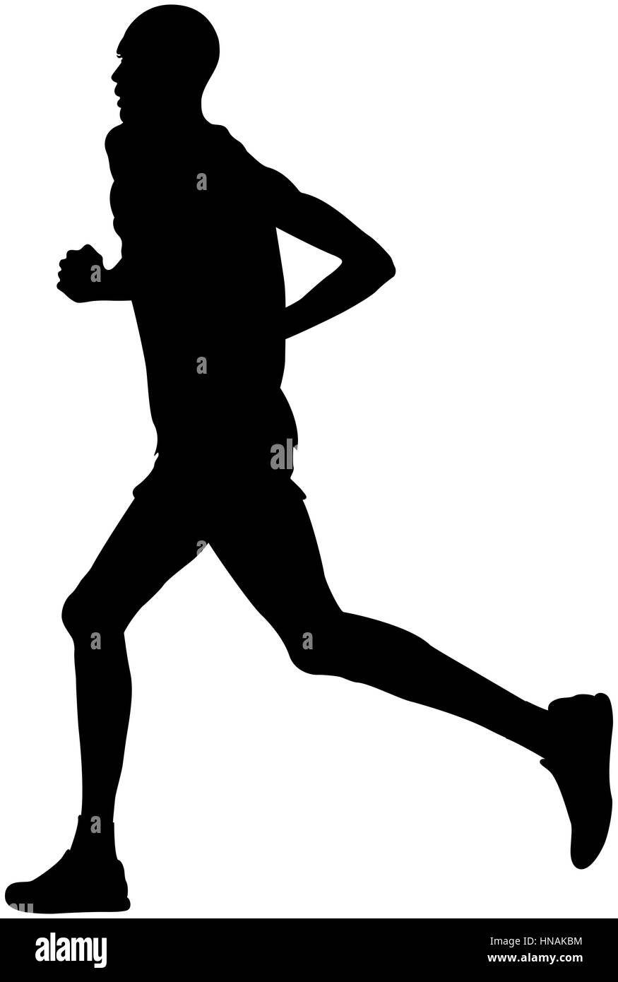 One african man runner Black and White Stock Photos & Images - Alamy