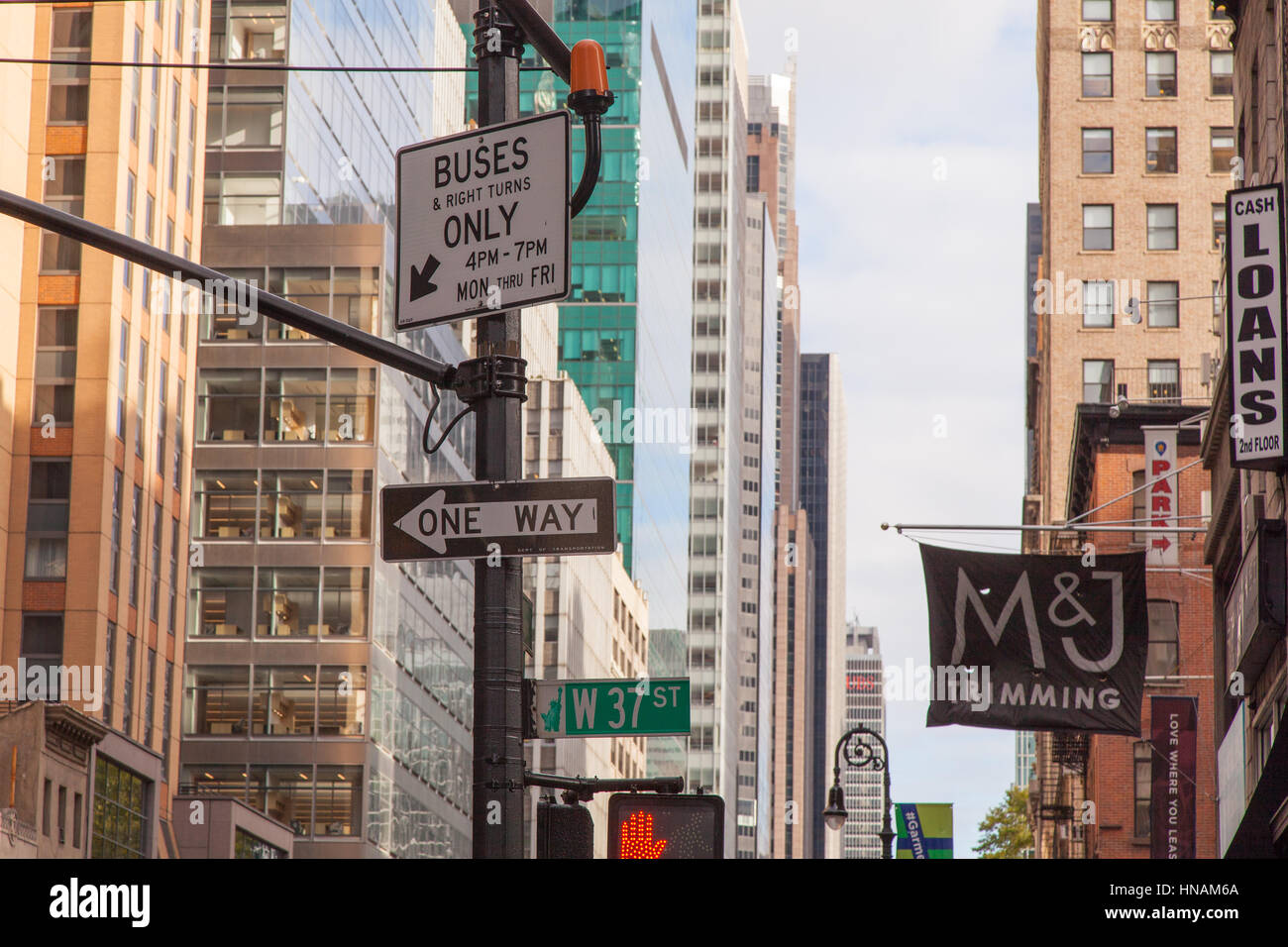 New york street sign america sixth 6th avenue hi-res stock photography ...