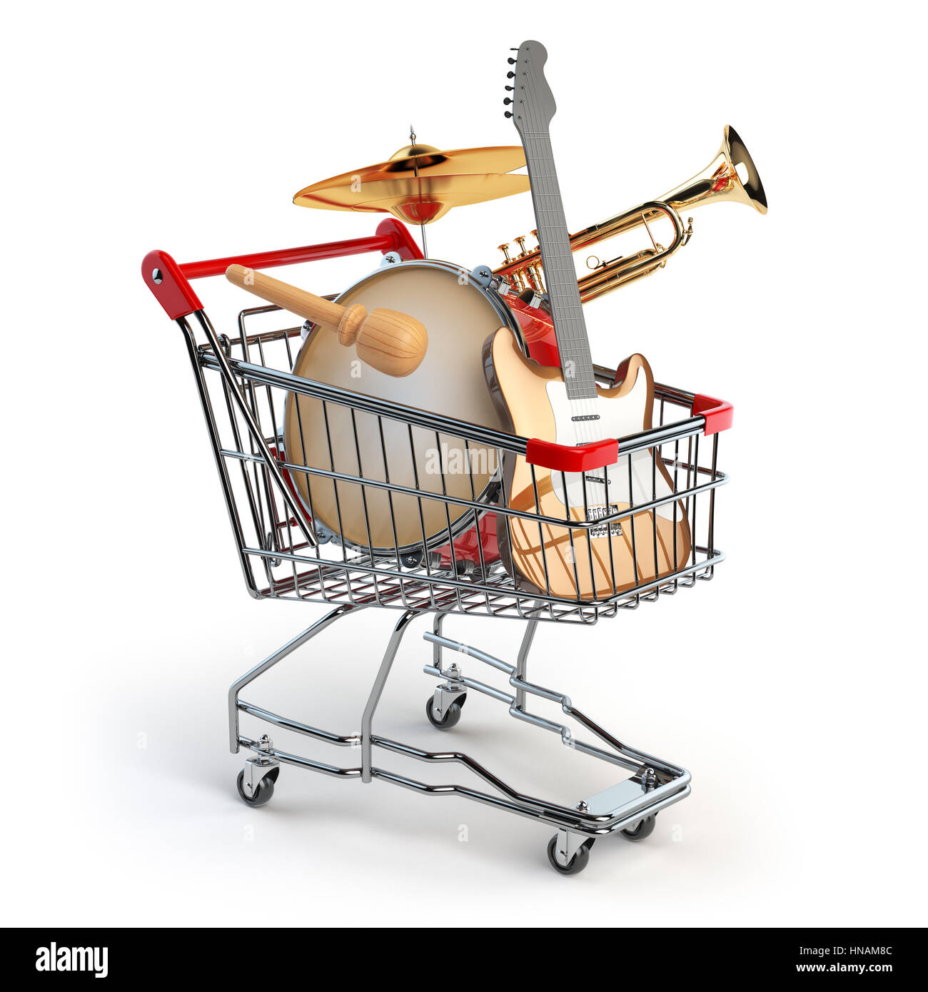 Music instrument on shopping cart hi-res stock photography and images ...