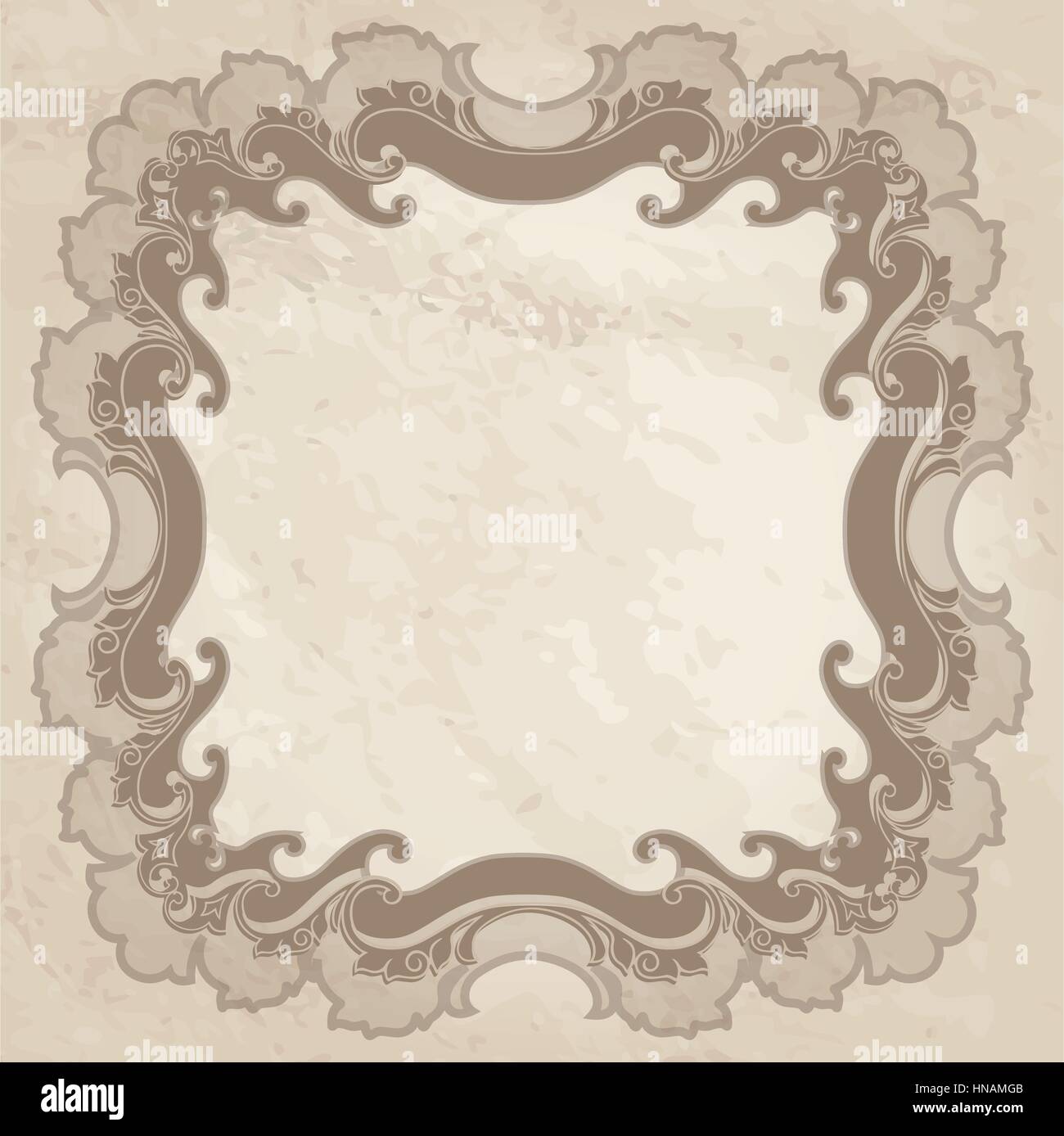 Vintage frame over old paper texture Stock Vector Image & Art - Alamy