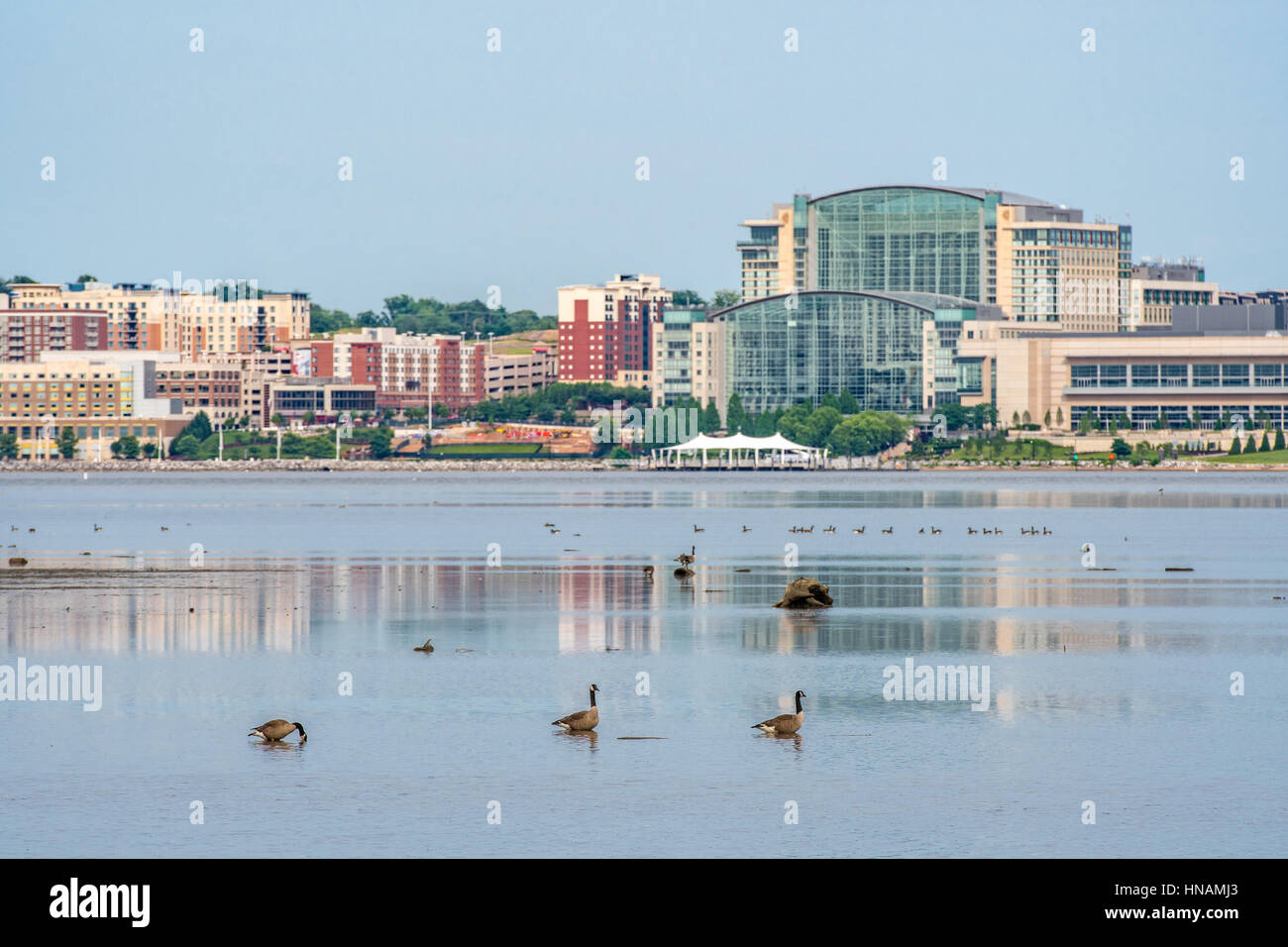 National Harbor on the Potomac River Stock Photo - Alamy