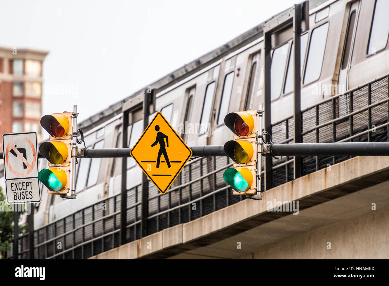 Traffic signals in Old Town Alexandria, Virginia Stock Photo - Alamy