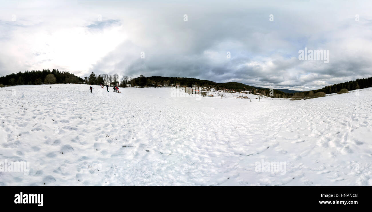 360 degree view landscape snowy hi-res stock photography and images - Alamy