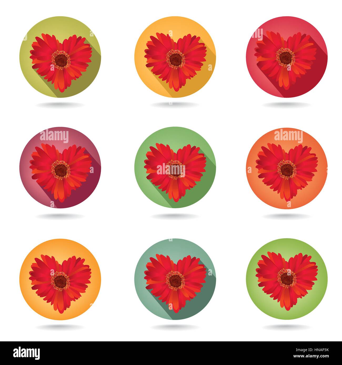 Flower icon set Stock Vector Image & Art - Alamy