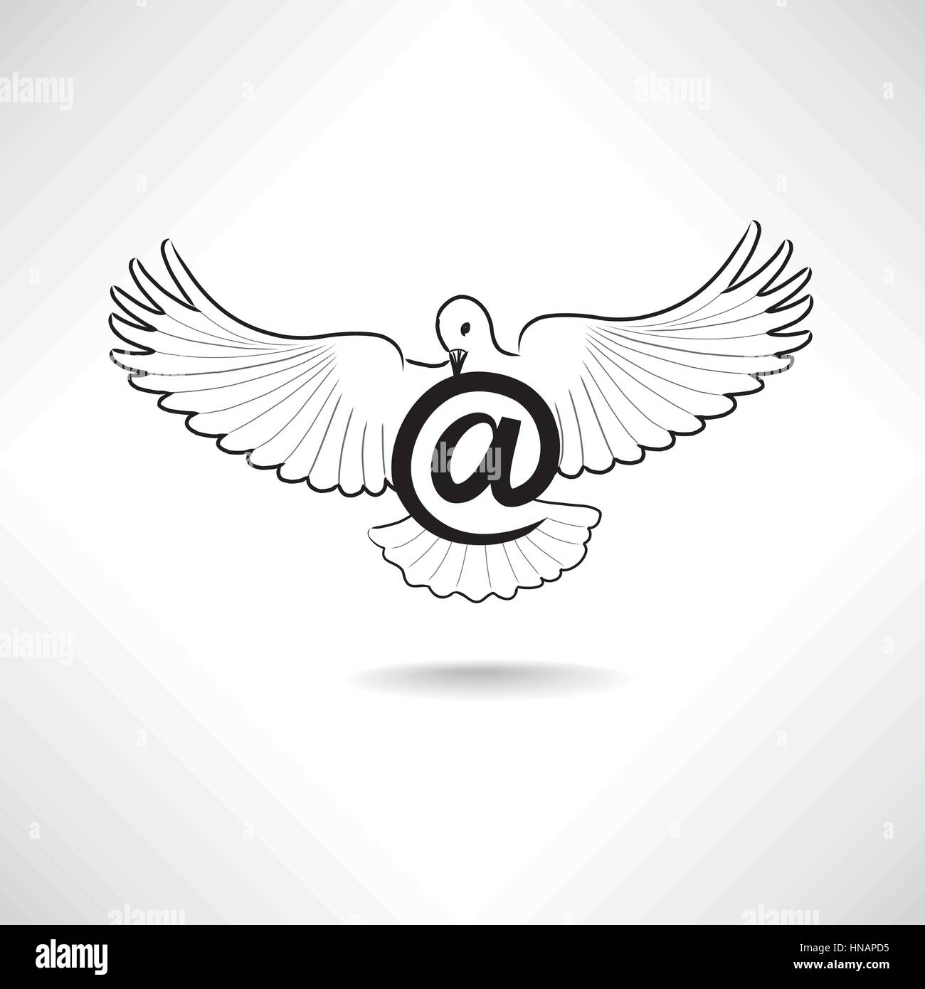 Mailbox sign icon blue Stock Vector Images - Alamy
