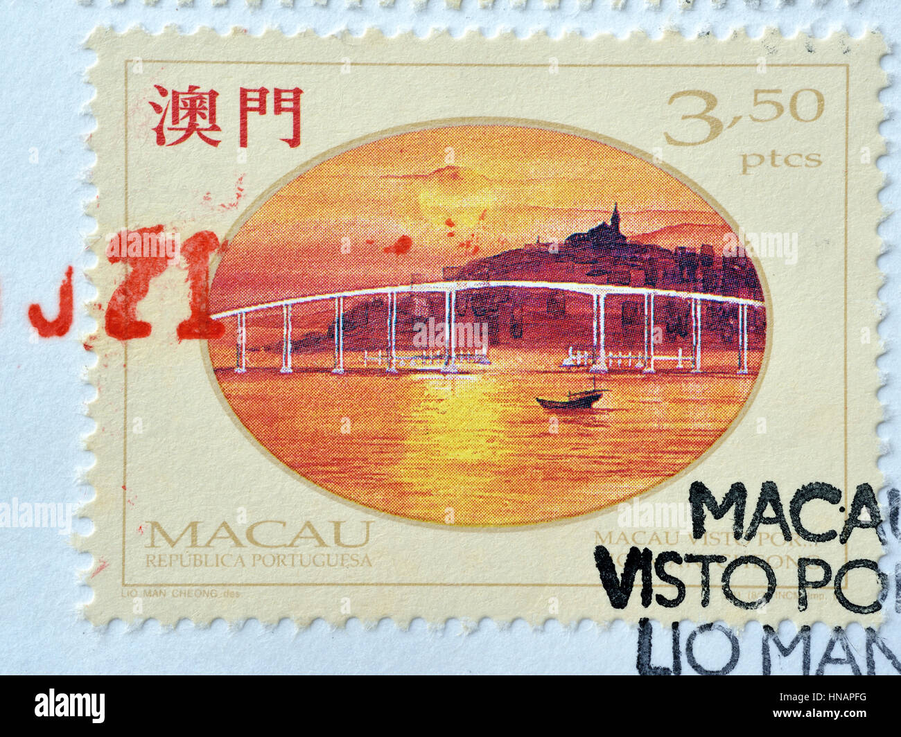 Postage stamp macau hi-res stock photography and images - Alamy