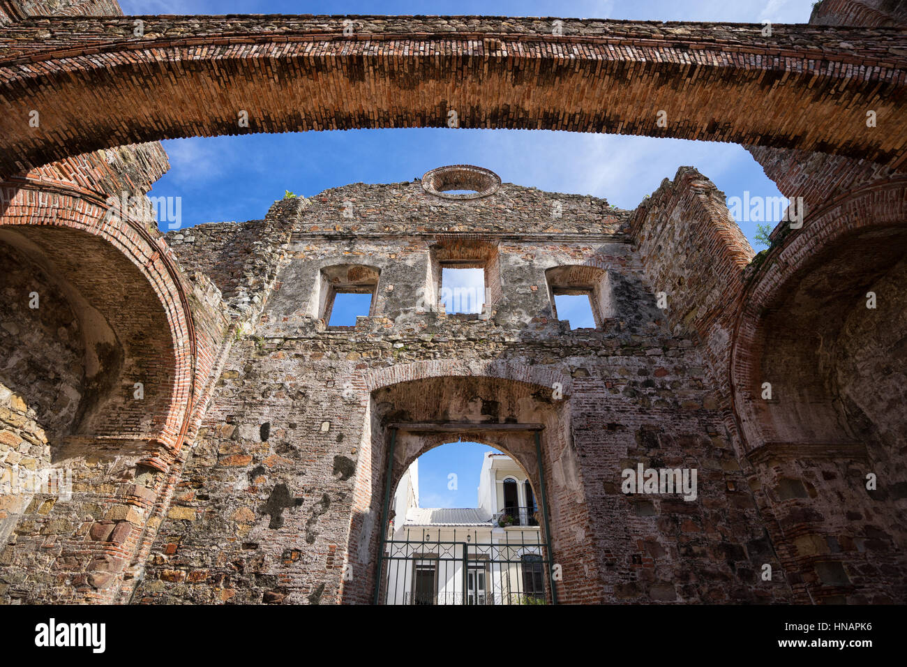 Ruins detail Colonial Building Casco Viejo Panama City Stock Photo - Alamy