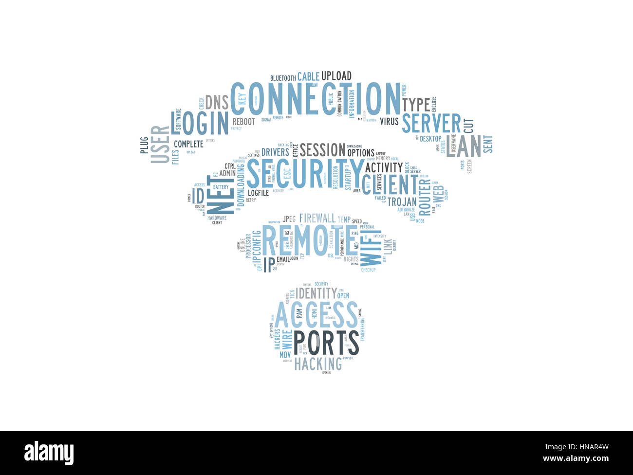 Protection concept remote work Cut Out Stock Images & Pictures - Alamy