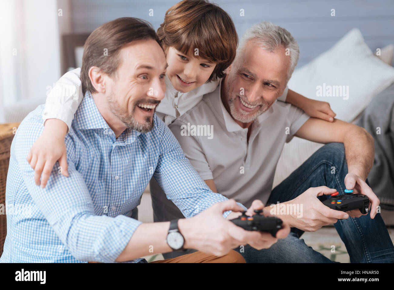 Men entertaining themselves hi-res stock photography and images - Alamy