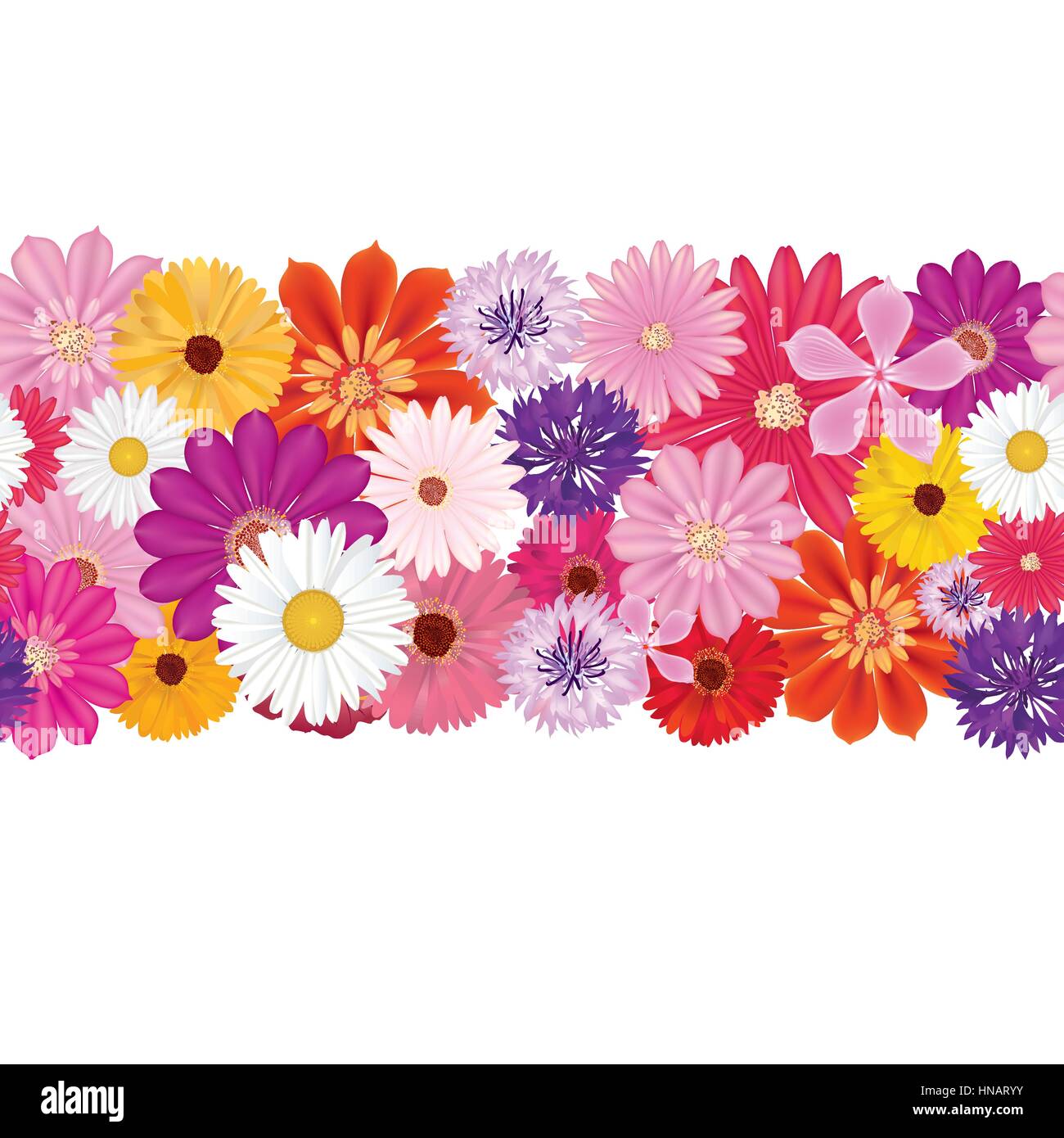 Flower border garland hi-res stock photography and images - Alamy