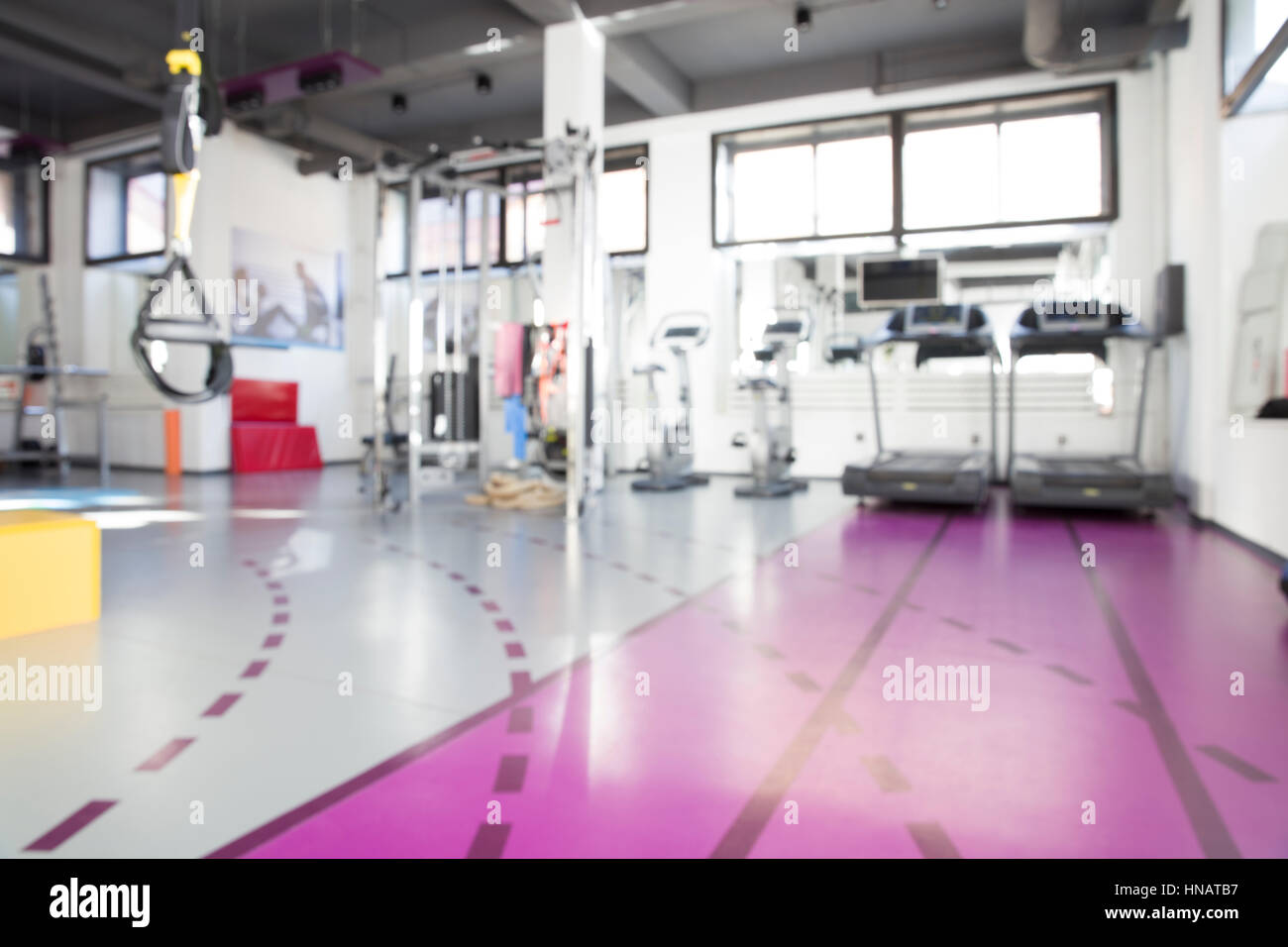Interior of gym Stock Photo - Alamy