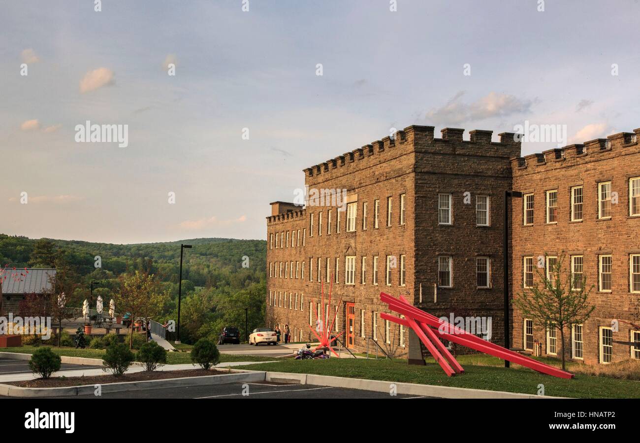 Hawley silk mill building 7500 square foot blue hi-res stock ...