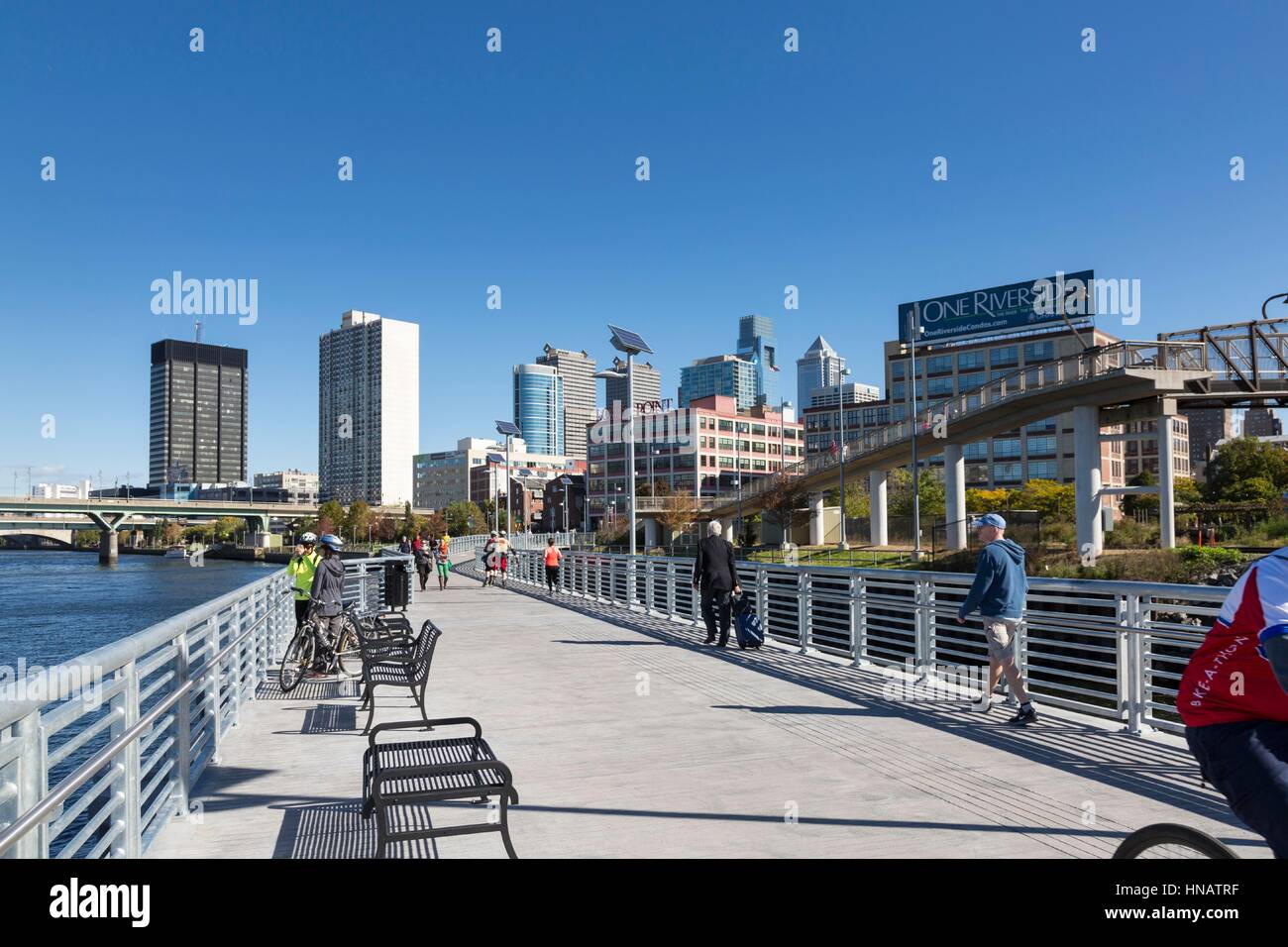 Schuylkill Banks Boardwalk, Schuylkill River Park, Philadelphia ...