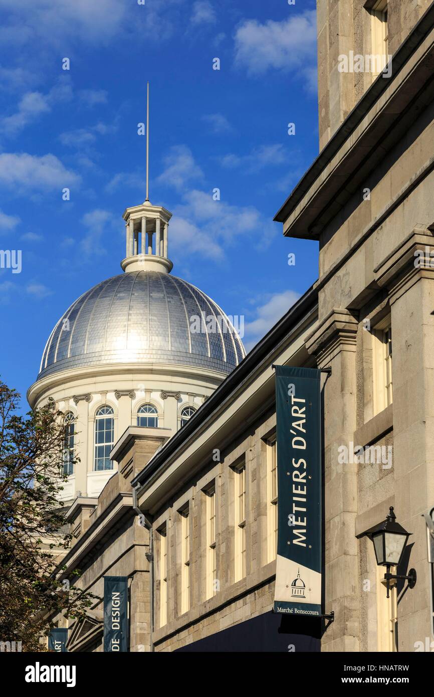 Bonsecours Market (Marche Bonsecours) Old Montreal, Quebec Canada Stock ...