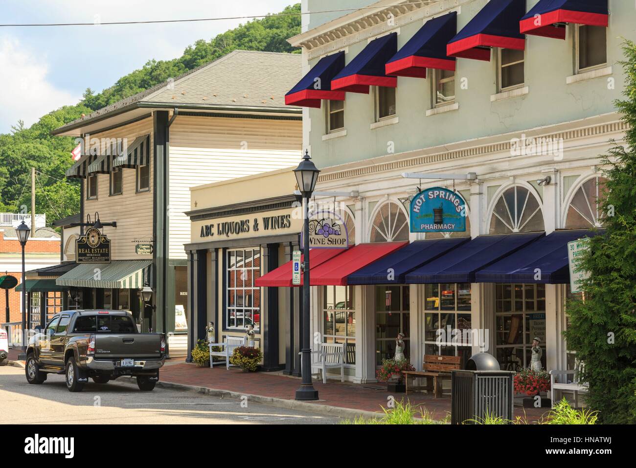 Main Street adjacent to Homestead Resort, Hot Springs, Bath County ...