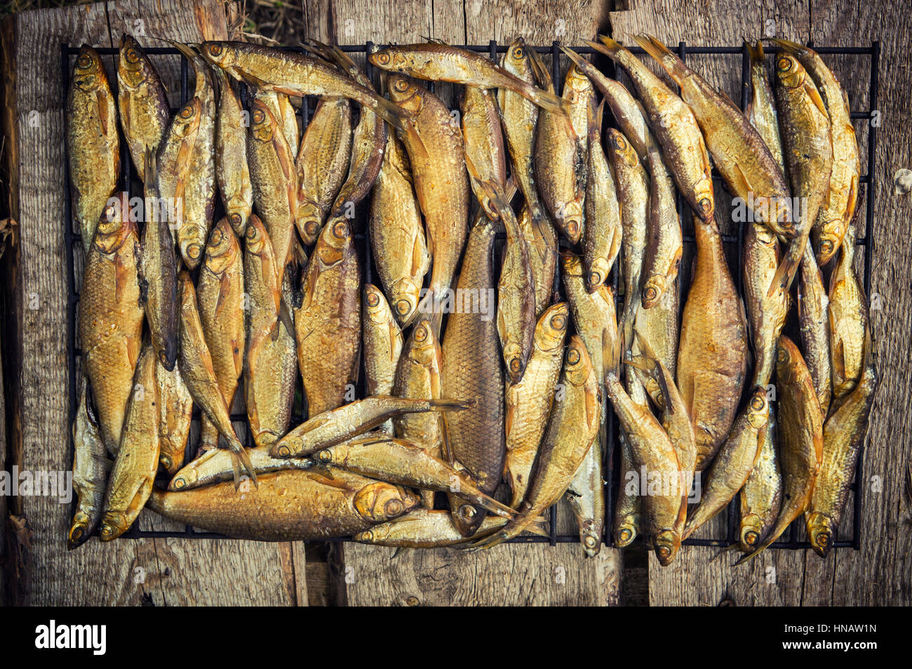 Small fish smoked Stock Photo - Alamy