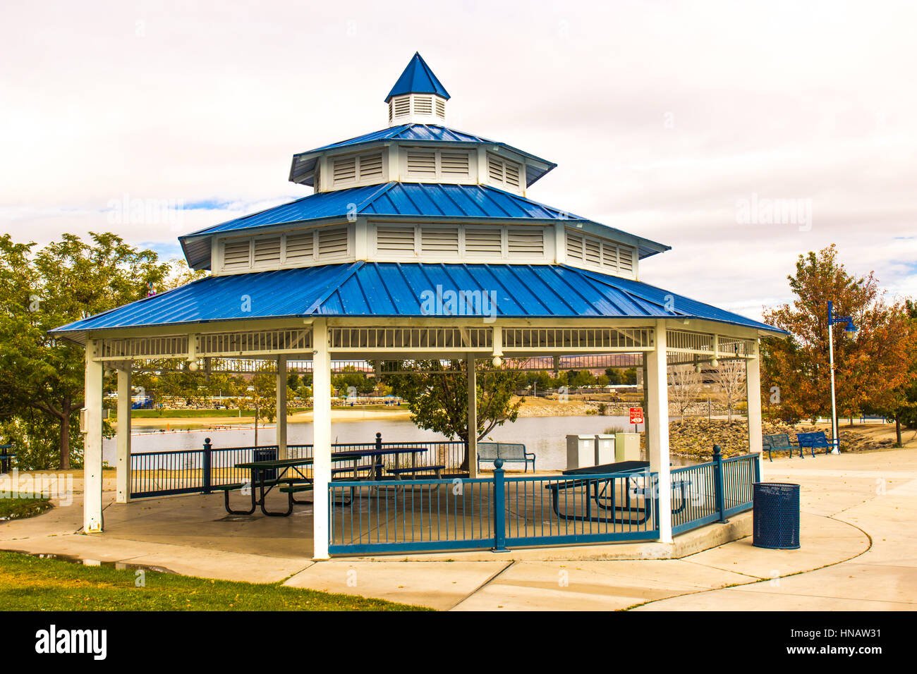 Picnic area gazebo hi-res stock photography and images - Alamy
