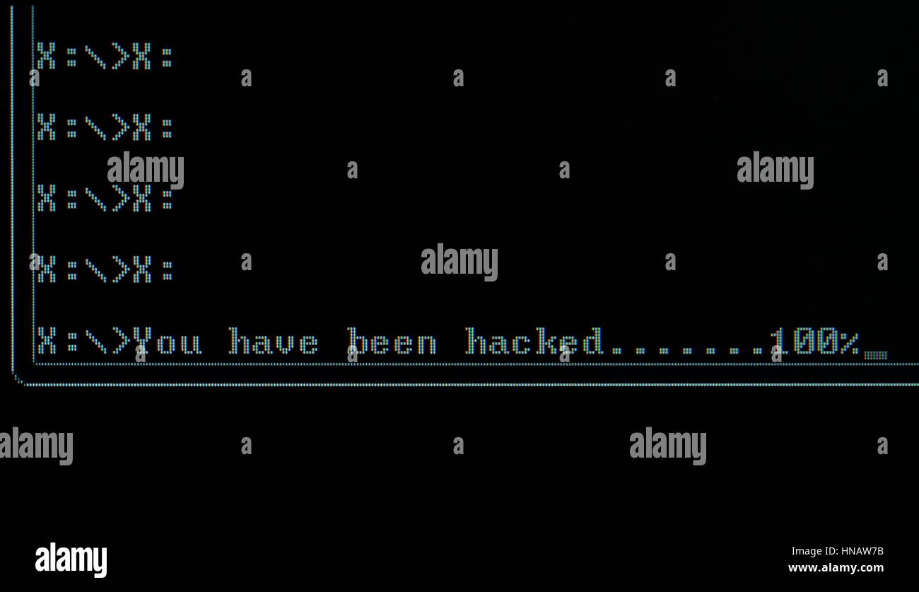 Hacked computer user hi-res stock photography and images - Alamy
