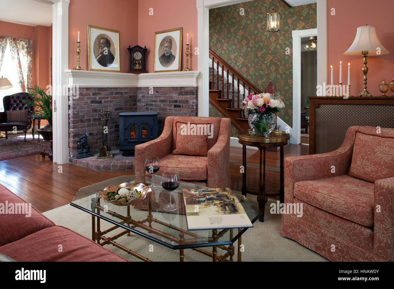 Living room in a classic Vermont Inn, Jackson House, Woodstock, VT ...
