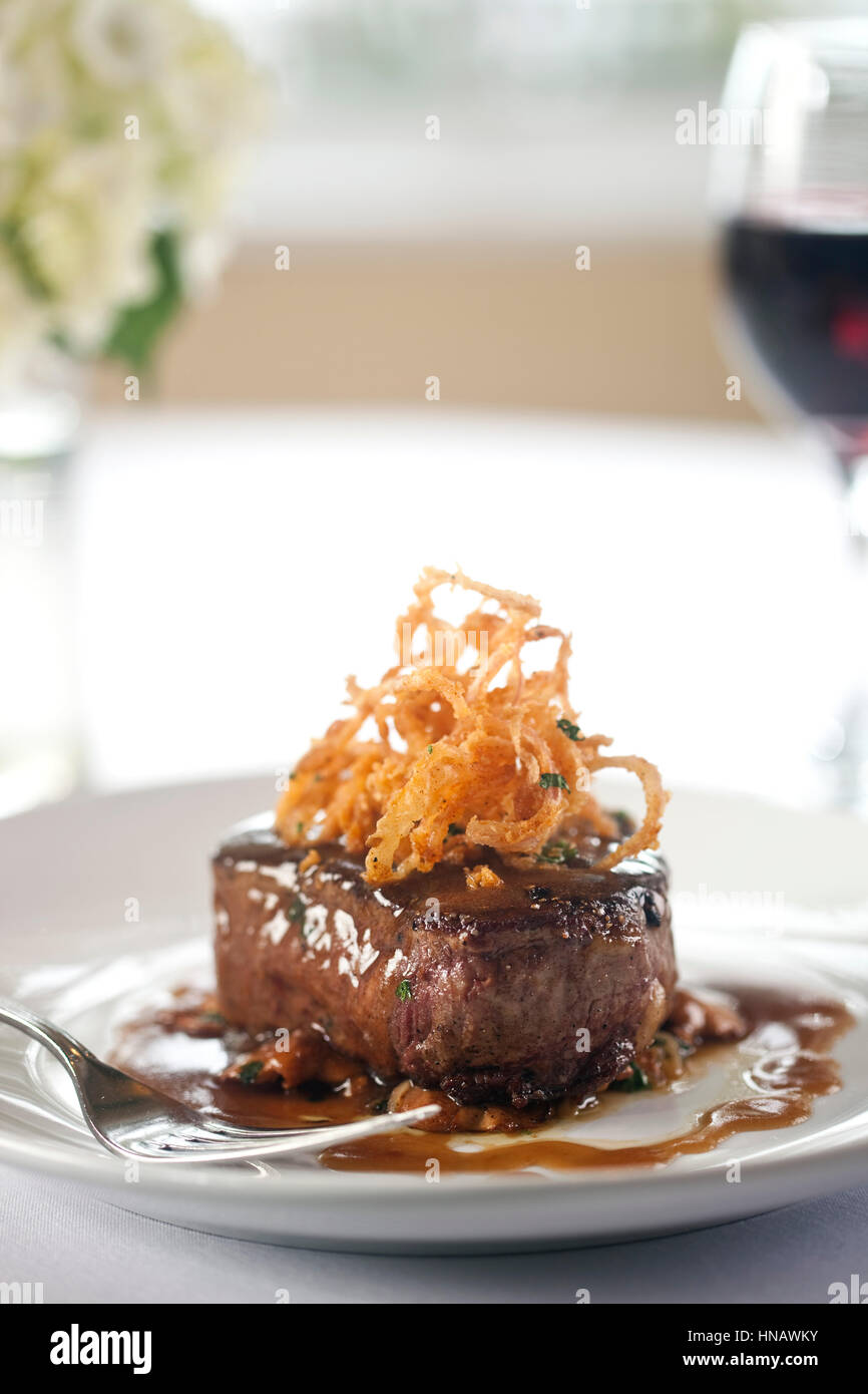 Filet Mignon with frizzled onions, Club Continental, Orange Park, FL ...