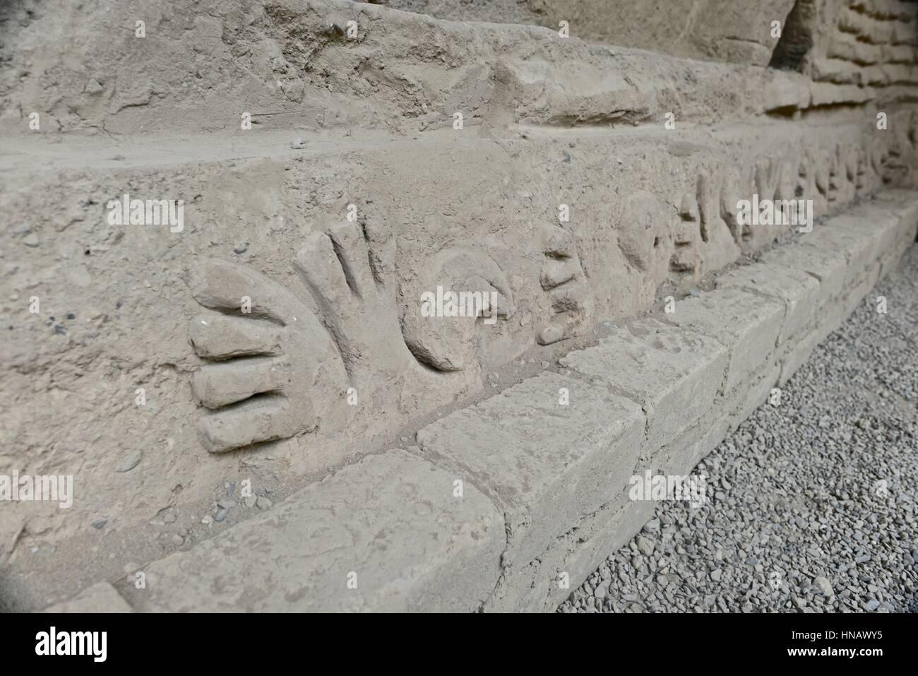 The archaeological site of Chan Chan in the northern Peruvian region of ...