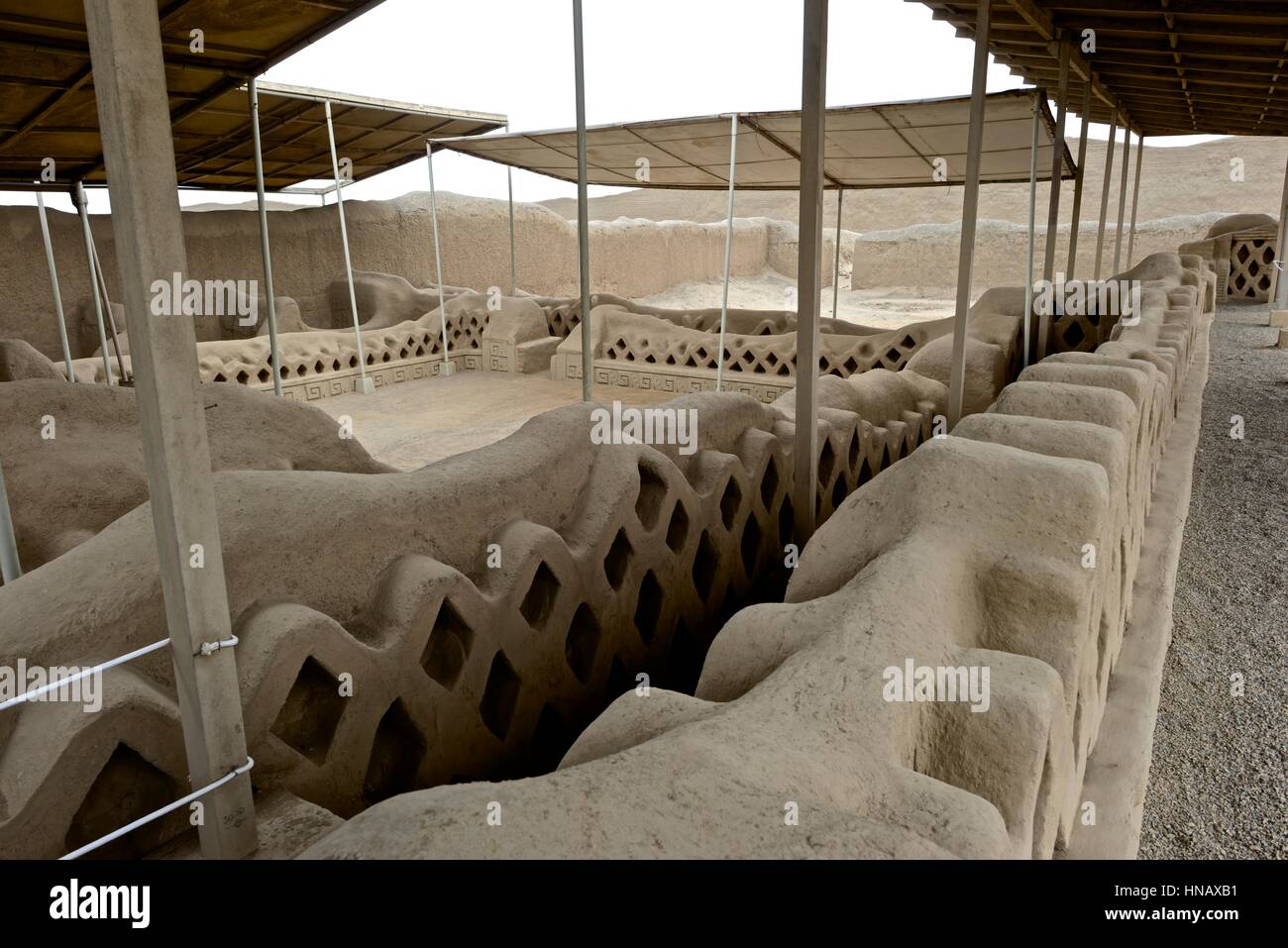 The archaeological site of Chan Chan in the northern Peruvian region of ...