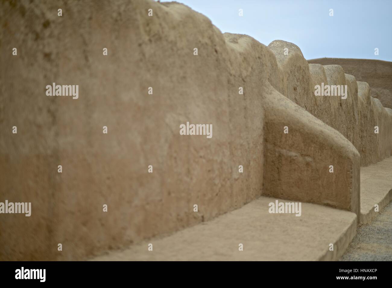 The archaeological site of Chan Chan in the northern Peruvian region of ...