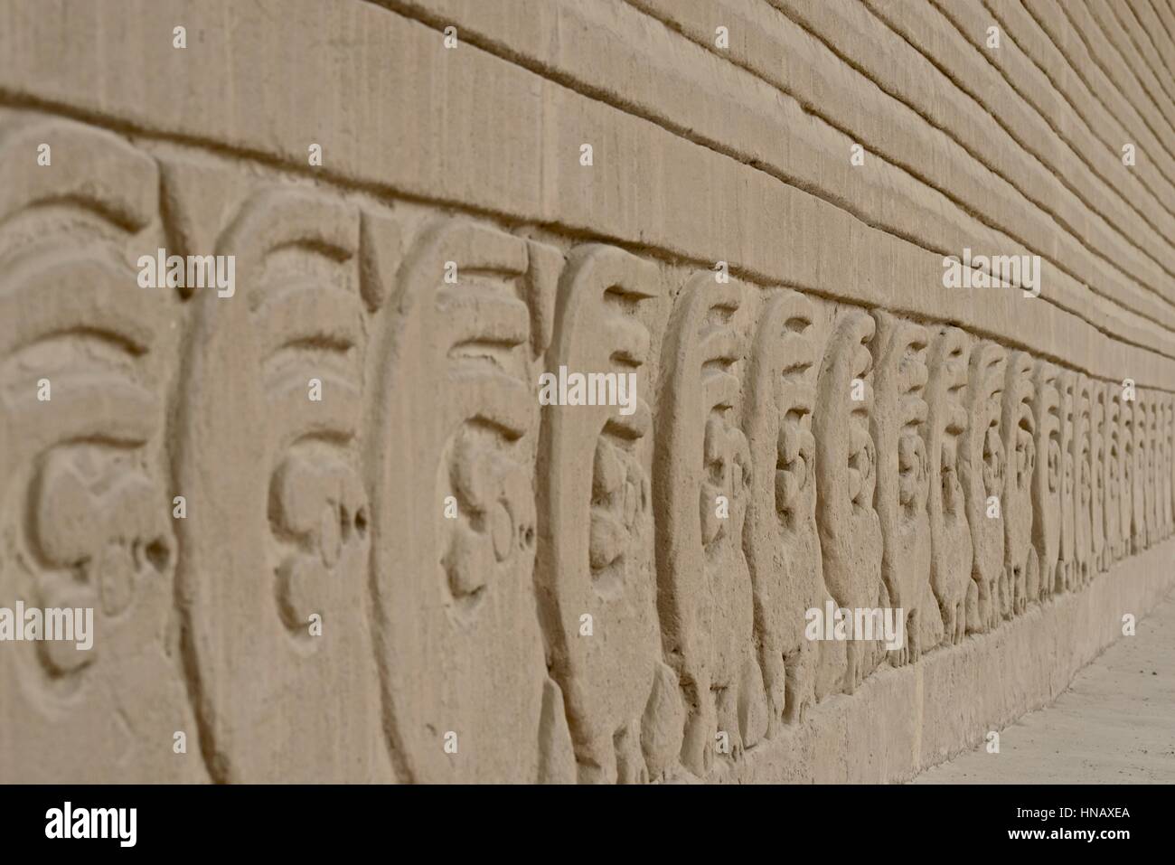 The archaeological site of Chan Chan in the northern Peruvian region of ...