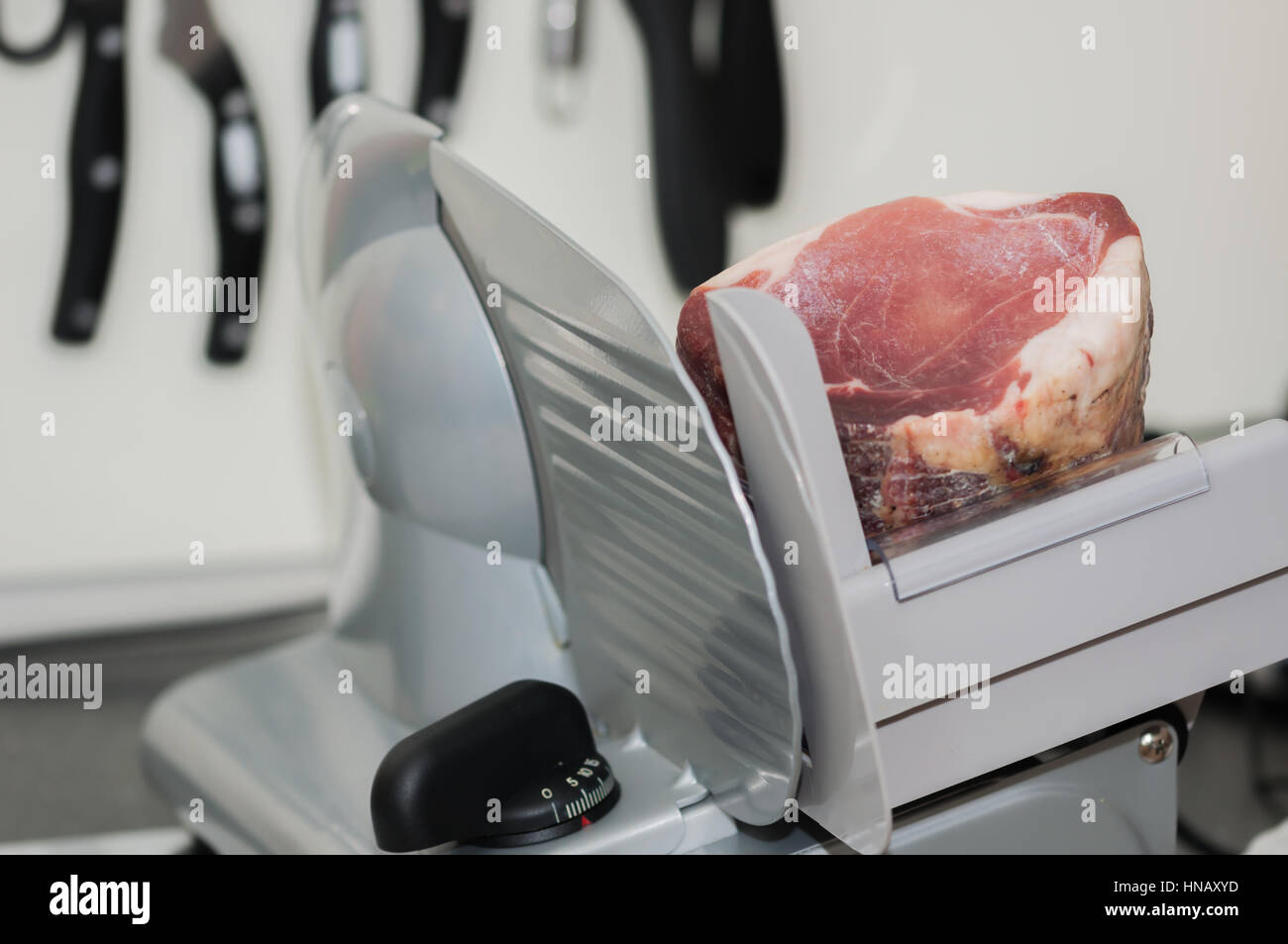 Ham slicing machine hi-res stock photography and images - Alamy