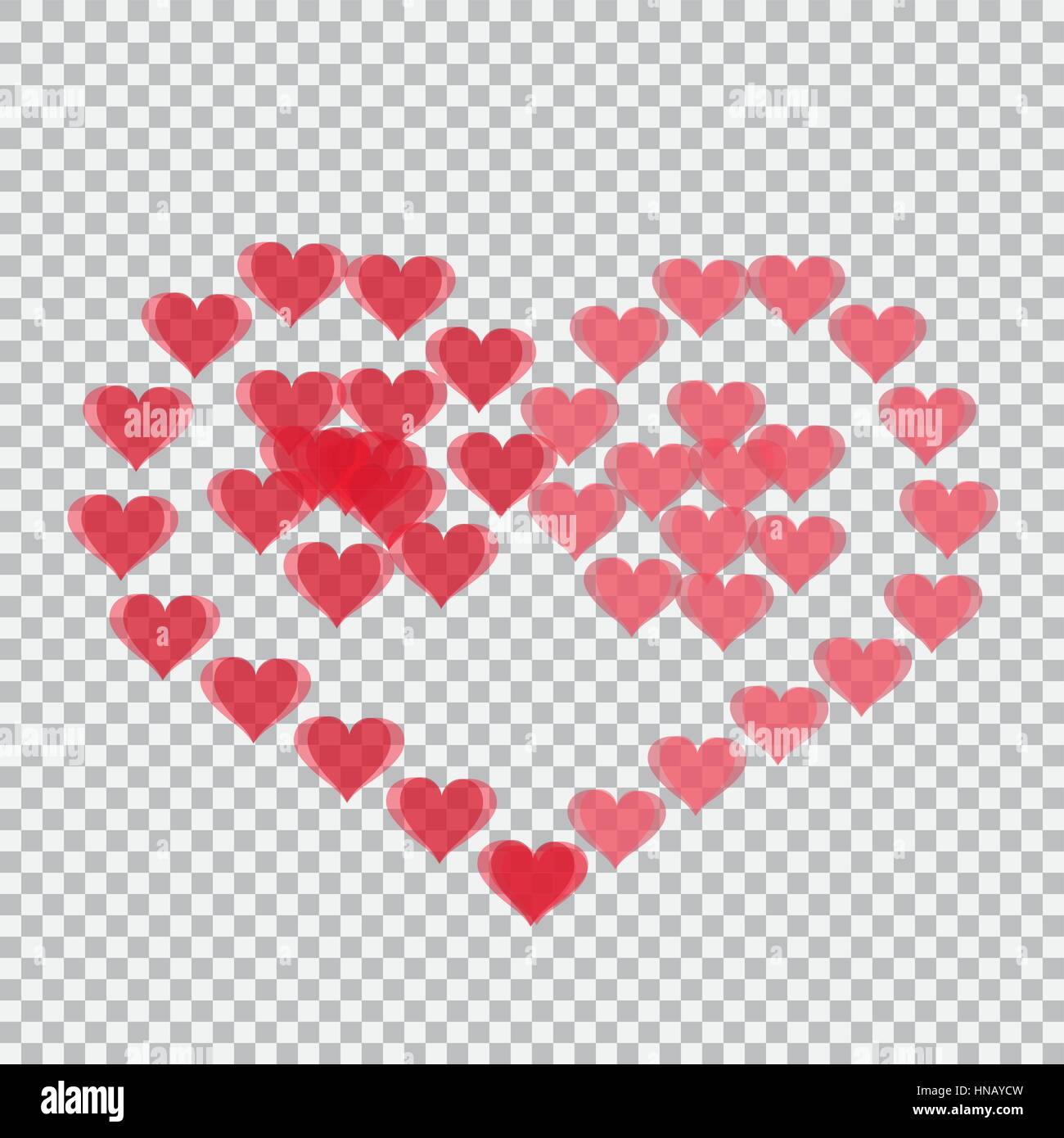 Romantic background translucent red heart hi-res stock photography and ...