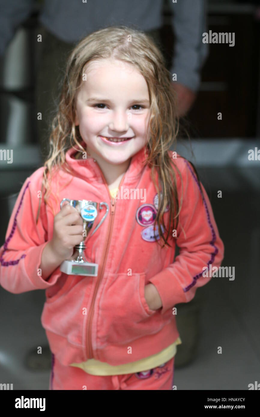 Child Won A Trophy High Resolution Stock Photography and Images - Alamy