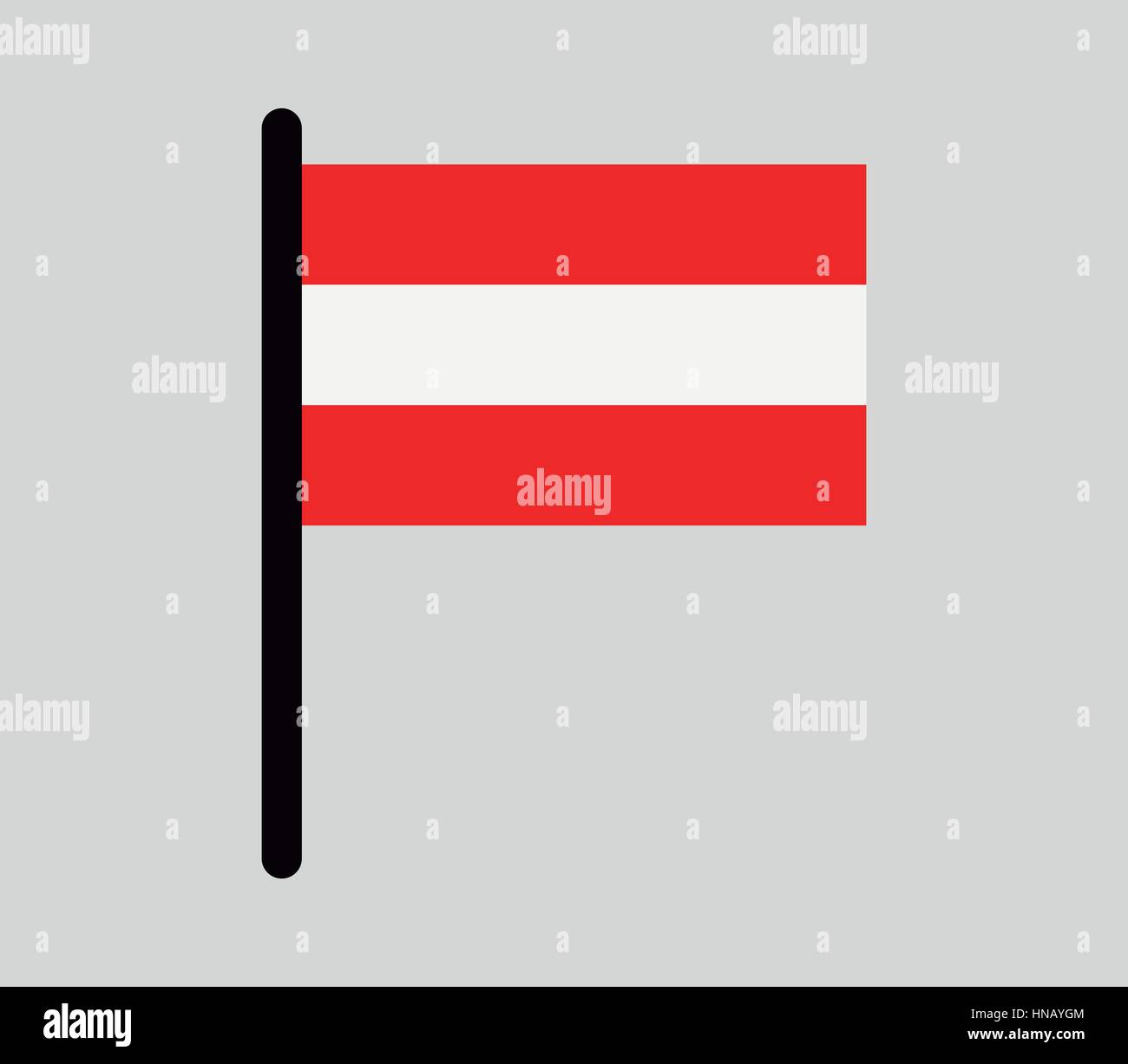 austria flag icon illustrated in vector on white background Stock ...
