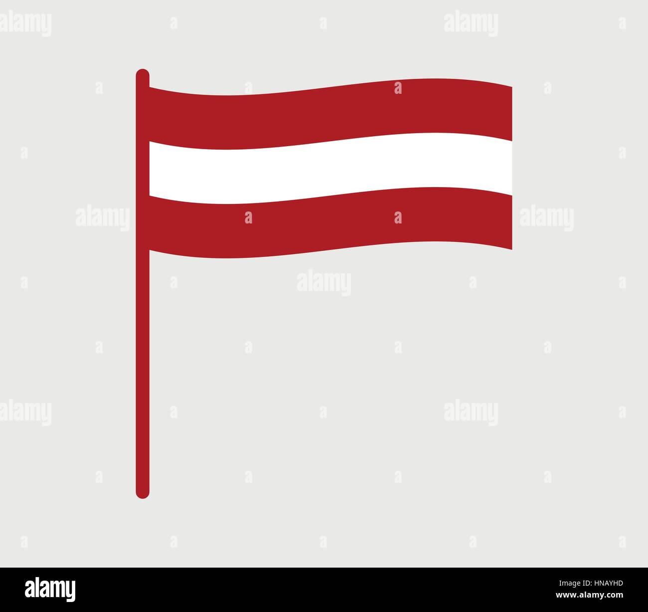 austria flag icon illustrated in vector on white background Stock ...