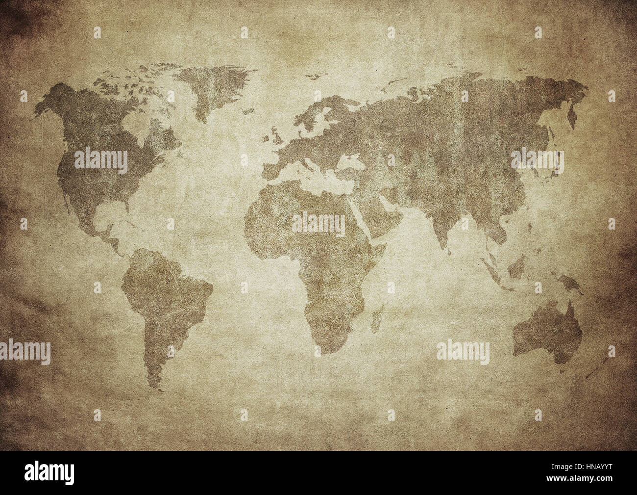 grunge map of the world Stock Photo - Alamy