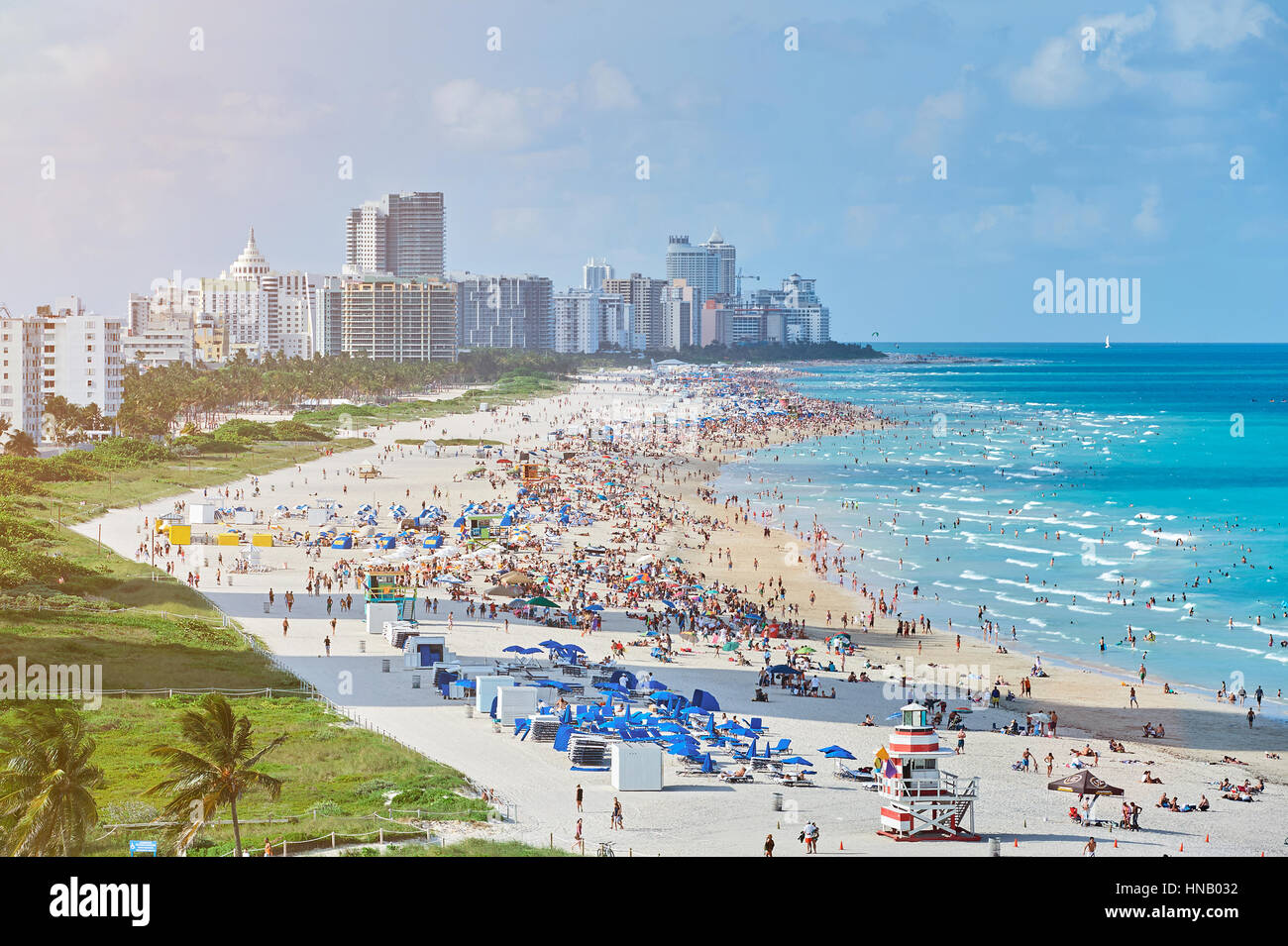 Aerial view green miami cityscape hi-res stock photography and images ...