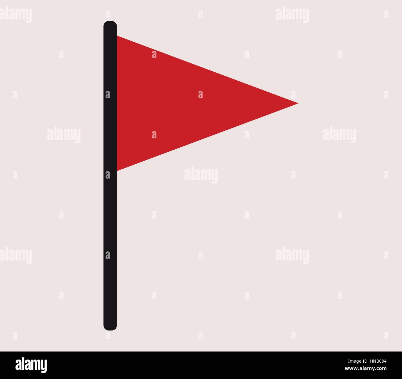 icon red flag illustrated in vector on white background Stock Vector ...