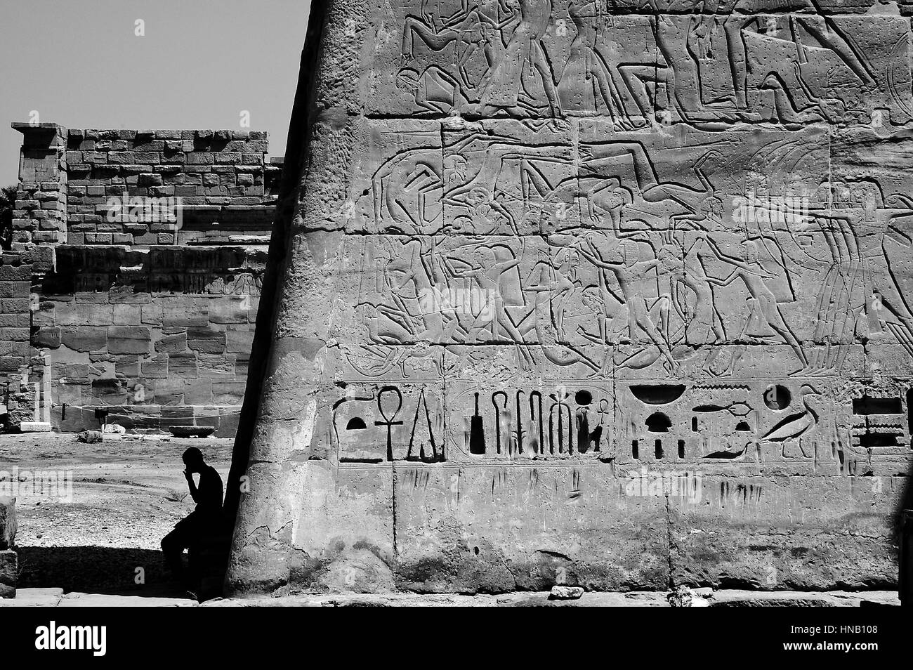 Egypt giza pyramids sphinx Black and White Stock Photos & Images - Alamy